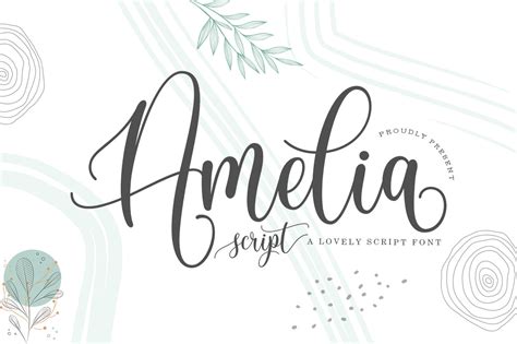 Amelia Script Font By Softcreative50 · Creative Fabrica