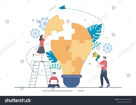 Problem Solution Flat Vector Illustration Stock Vector Royalty Free Shutterstock