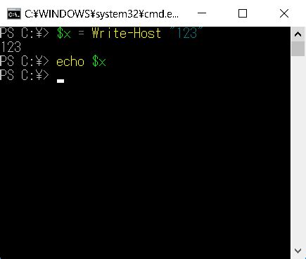 Write HostWrite Output echo の使い分けはとても重要