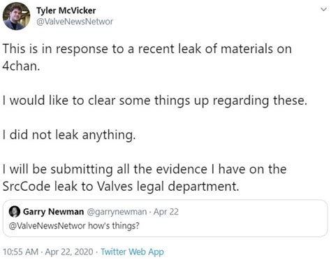 Tyler McVicker S Response Team Fortress CS GO Code Leak Know Your Meme