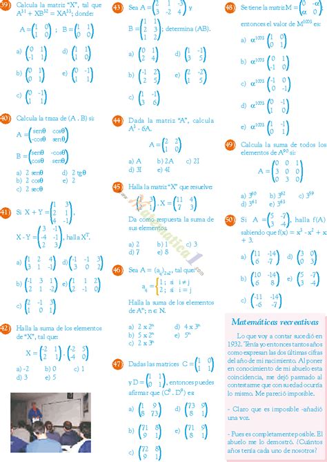 MultiplicaciÓn De Matrices Ejercicios Resueltos