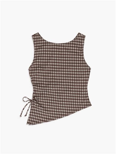 Erin Tank Cocoa Plaid Fashion Clothes How To Wear