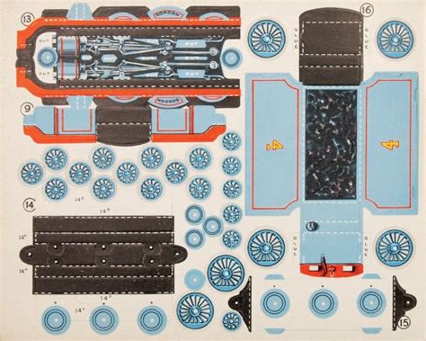 Precutmodel 5 Thomas And Friends Train Layouts Paper Models