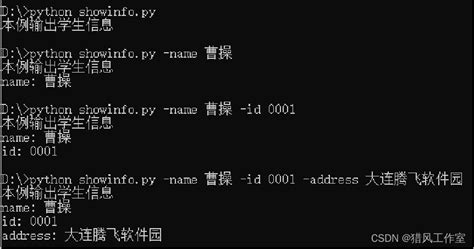 Python中的命令行编程 Sysargv和argparseargs Sysargv Csdn博客