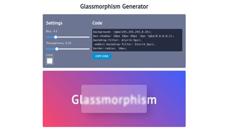 Glassmorphism Css Generator Marko Denic Web Developer Glassmorphism Css Generator Marko Denic Web Developer