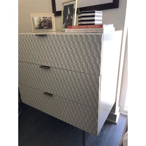 West Elm Audrey 3 Drawer Dresser In Parchment Aptdeco