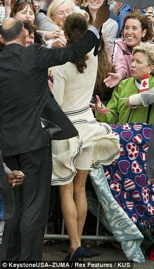 Mailonline Exclusive The Moment Kate Did A Marilyn Gust Of Wind That