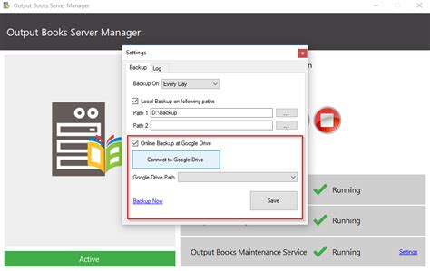 manual and automatic database backup output books software