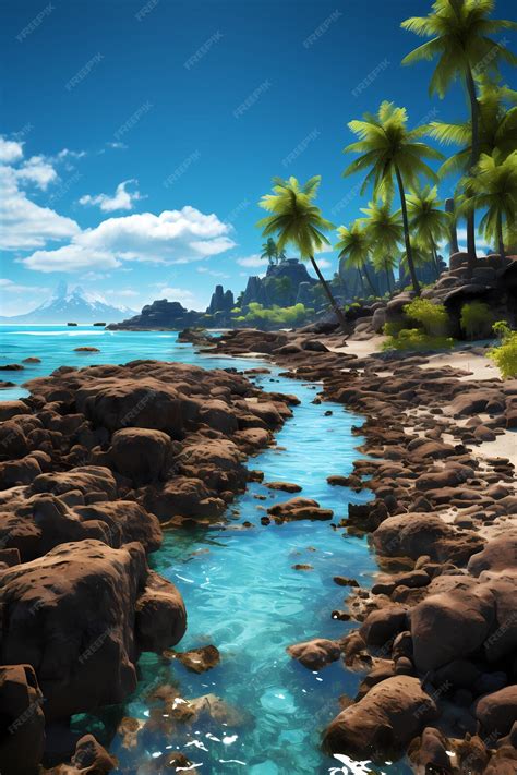 Premium Photo Beach Theme Background Fantastic For Your Projects