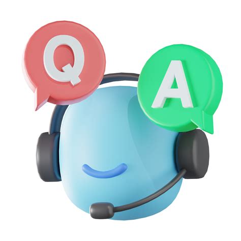 question and answer communication 3d illustration 12440345 png