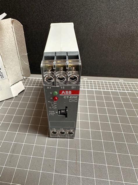 ABB Din Rail Single Function Timer Relay 1SVR550107R2100 CT-ERE (on de ...