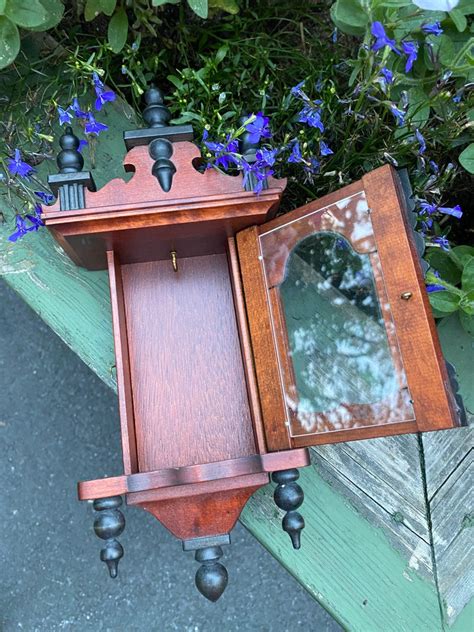 Antique Pendulum Junghans Wall Clock Box 1800s Neo Renaissance 1800s Etsy