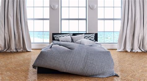 현대적인 밝은 침실 인테리어 3d 렌더링 프리미엄 사진