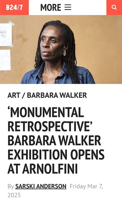 ‘monumental Retrospective Barbara Walker Exhibition Opens At Arnolfini Arnolfini