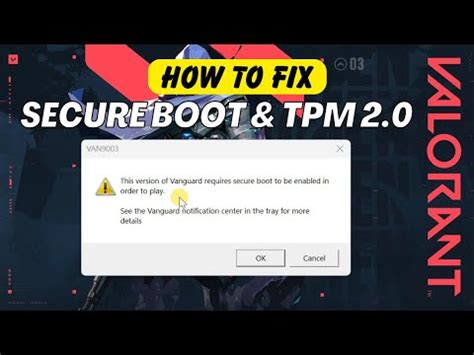 How To Fix Valorant Secure Boot And TPM Error
