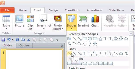 Formatting Arrowheads For Line Shapes In Powerpoint 2010 For Windows