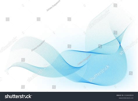 Abstract Dot Wave Pattern Wavy Dots Stock Vector Royalty Free