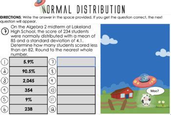 Standard Deviation And Normal Distribution Digital Activity TPT