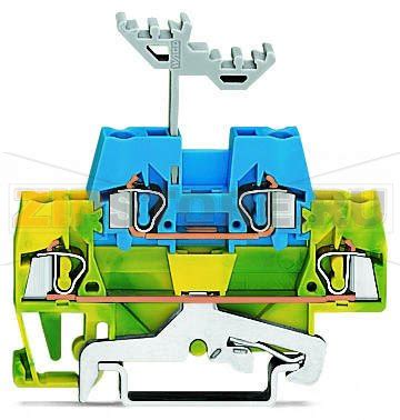 Двухуровневые клеммы; Клеммы с заземлением проводника / проходные ...