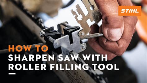 STIHL FG4 ꘡ How to sharpen a saw with our roller filing tool | STIHL Tutorial - YouTube