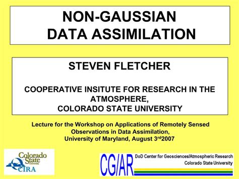 Ppt Non Gaussian Data Assimilation Powerpoint Presentation Free Download Id556333