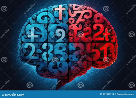Illustration Of The Human Brain Solving Logical Problems Creative Thinking Stock Illustration