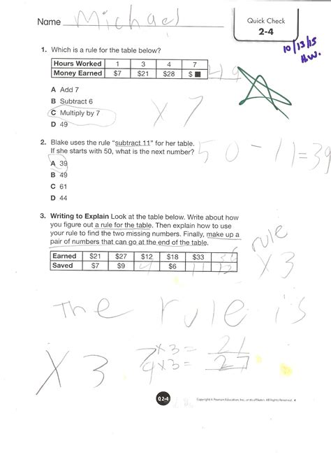 Envision Algebra 2 Workbook Answer Key Envision Algebra 1 Wo