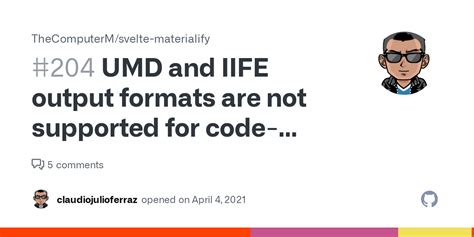 umd and iife output formats are not supported for code splitting builds