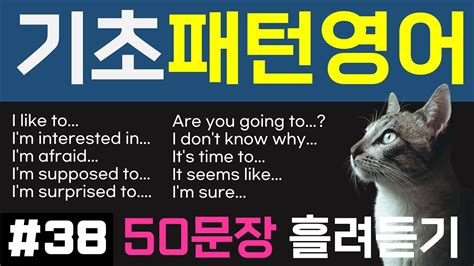 기초패턴영어 10가지 패턴 I 50문장 I 흘려들으면서 따라하기 I 영어가 저절로 됩니다 Youtube