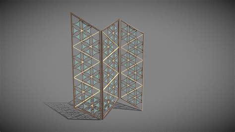 Wooden Partition 3d Model By Abuhashem [c32b8c8] Sketchfab