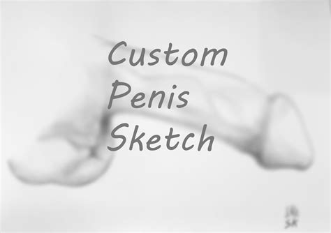 Personalized Penis Drawing In A5 Format Erotic Art Etsy
