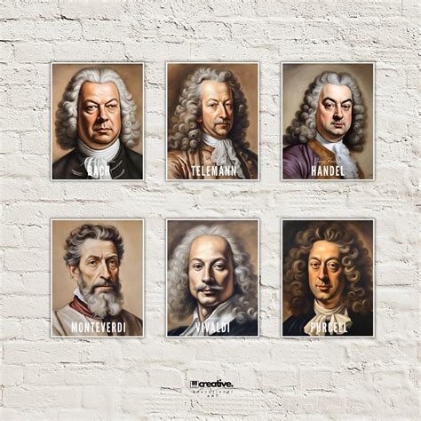Baroque Composers Poster Music Classroom Poster Music Room Decor