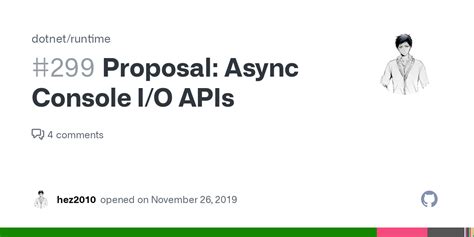 Proposal Async Console I O Apis Issue Dotnet Runtime Github