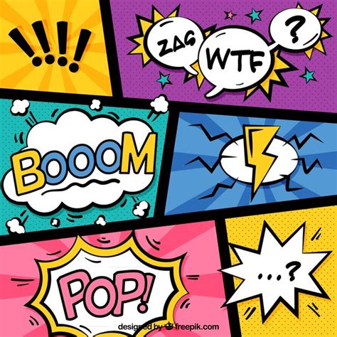 Set Di Colorate Vignette Comiche Con Palloncini Di Dialogo Vettore Gratis