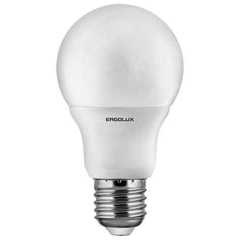 Светодиодная лампа ЛОН Ergolux LED-A60-9W-E27-3K ПРОМО 9Вт E27 3000K ...