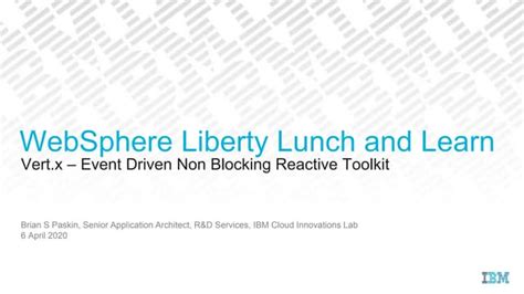 Vertx Event Driven Non Blocking Reactive Toolkit Ppt
