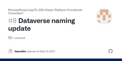 Dataverse Naming Update Issue MicrosoftLearning PL Power Platform Functional