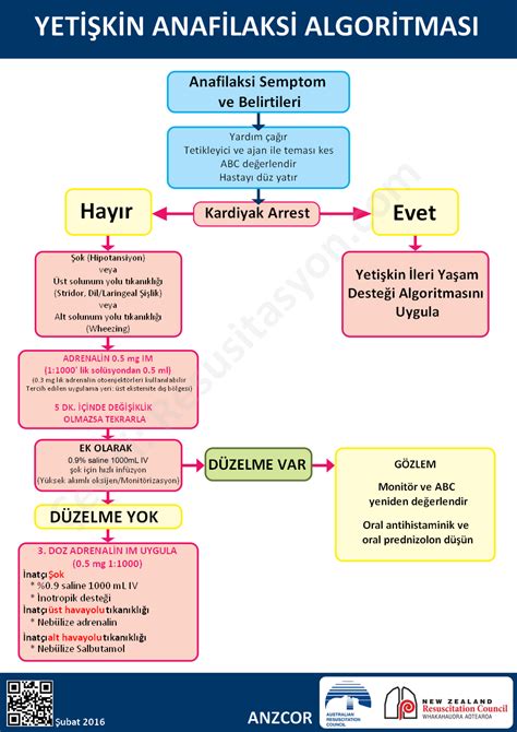 Anzcor 2016 Algoritmaları Resüsitasyon