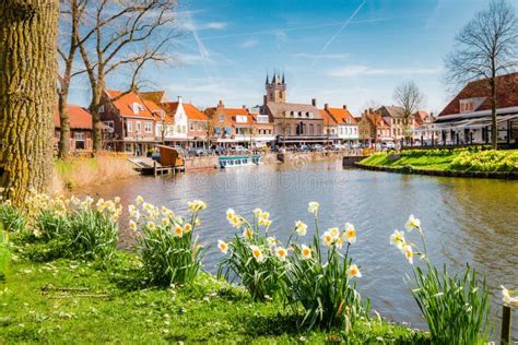 Historic Town Of Sluis Zeelandic Flanders Region Netherlands Stock