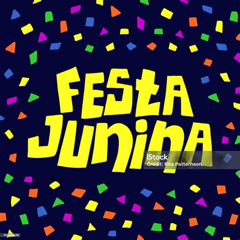 Ilustración De Fiesta De Ilustración De Letras De Junio Fiesta De Celebración Junina Y Más