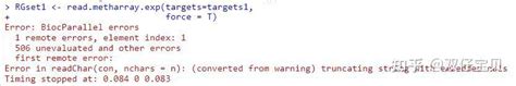 r error biocparallel errors 1 remote errors element index 1 506