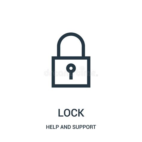 Lock Icon Vector From Security Collection Thin Line Lock Outline Icon