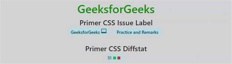 Primer CSS Labels Elements GeeksforGeeks