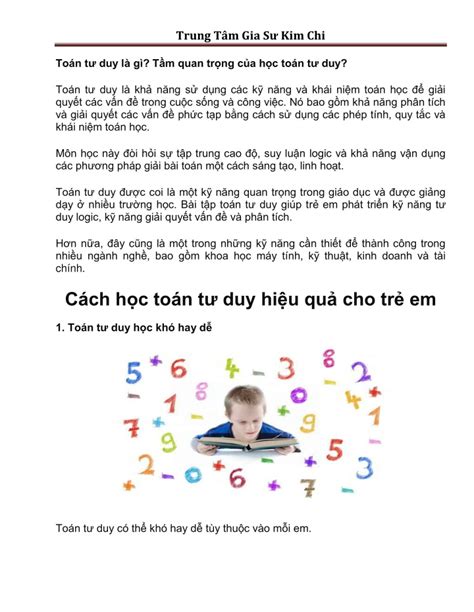 PPT - Toán tư duy PowerPoint Presentation, free download - ID:12266408