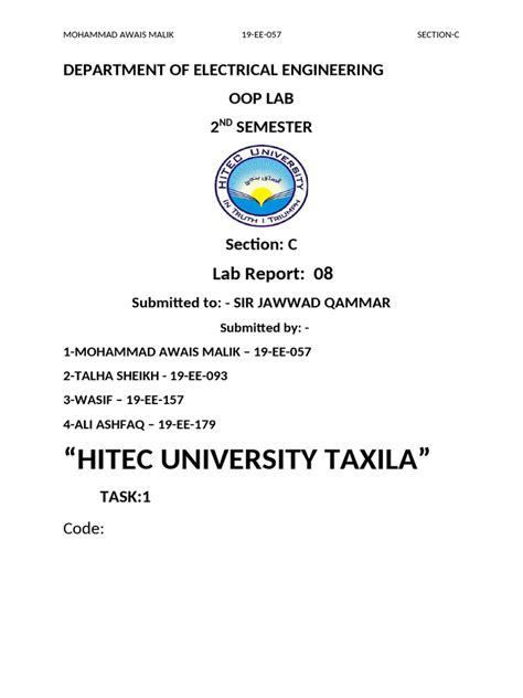 057 lab 8 oop pdf