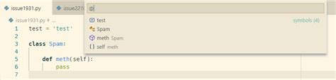 Python Go To Symbol In File Broken