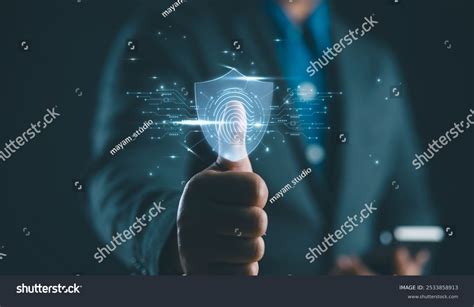 Futuristic Digital Processing Biometric Identification Fingerprint
