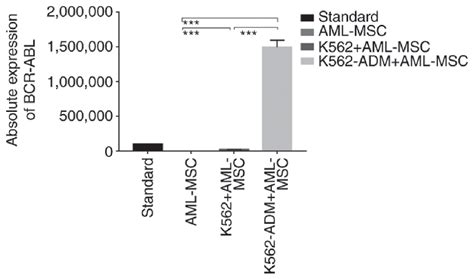 Absolute Quantitative Detection Of Bcr Abl Rt Pcr Was Performed On All Download Scientific
