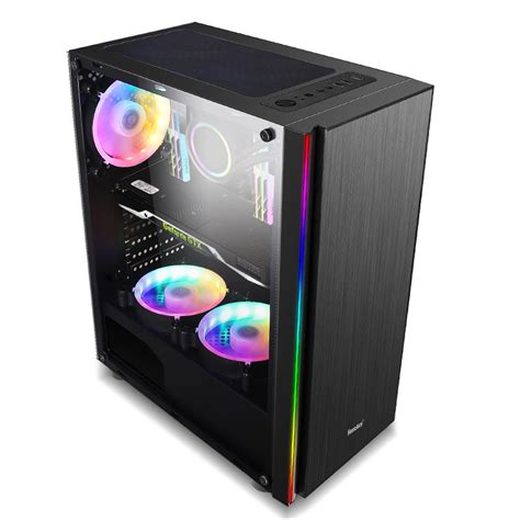 Huntkey Gs500x Datorchassi Atx Mid Tower Rgb Spelchassi