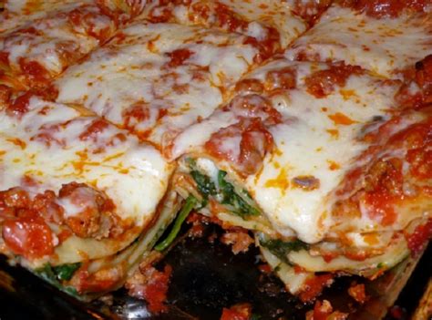 Spinach And Sausage Lasagna